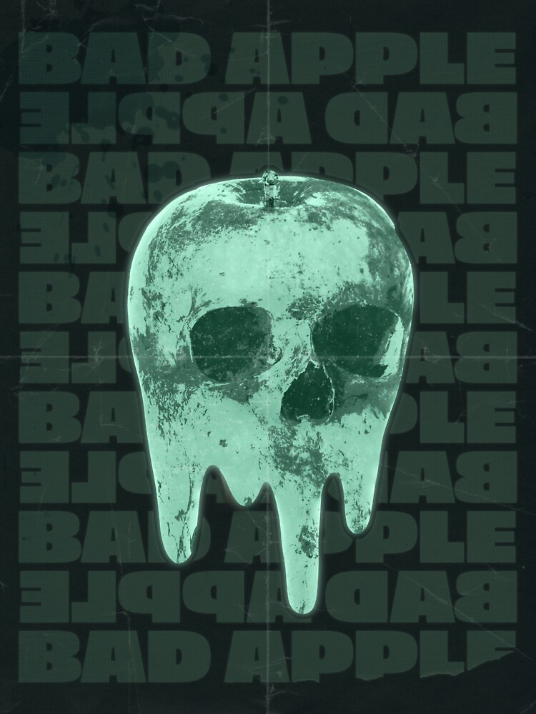 "Bad Apple" Sticker for Sale by InsideTheVector | Redbubble