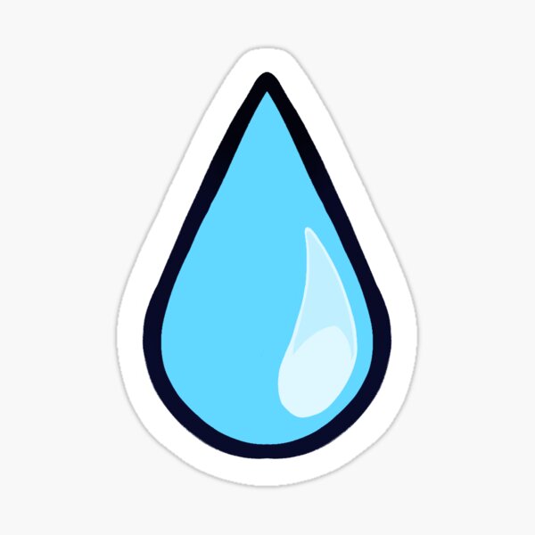 "Tear Water Droplet" Sticker for Sale by JayrogueArtw0rk | Redbubble