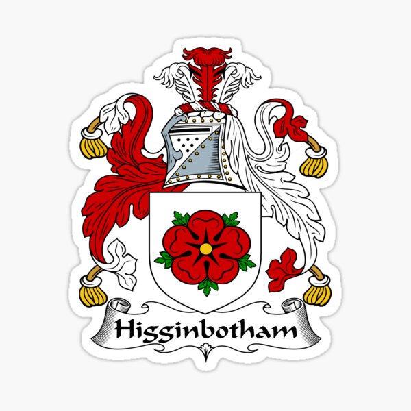 "Higginbotham" Sticker by HaroldHeraldry | Redbubble