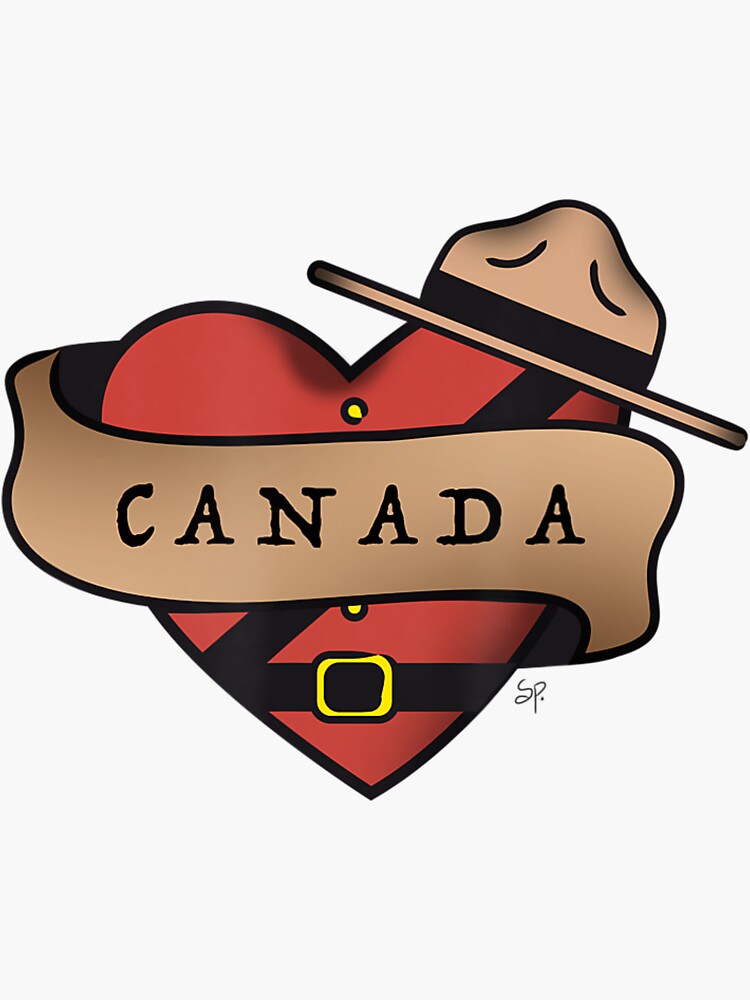 "Canada Mountie Canada Day I Love Canada" Sticker for Sale by Hunghungg ...