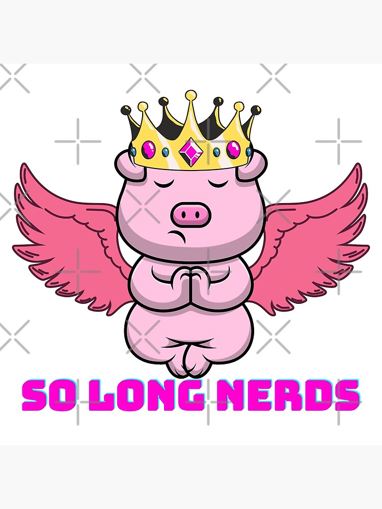 "In memory of Technoblade Rest In Peace | So Long Nerds" Art Print for ...