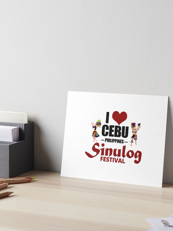 "Cebu Philippines - I Love Sinulog" Art Board Print for Sale by Tatzki ...