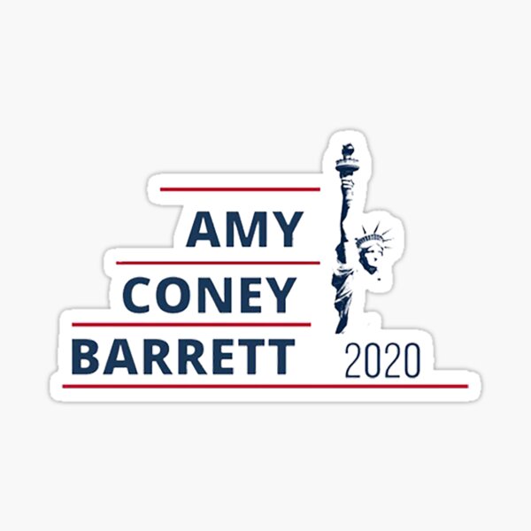 "Amy Coney Barrett for Supreme Court" Sticker for Sale by AmberCoate ...