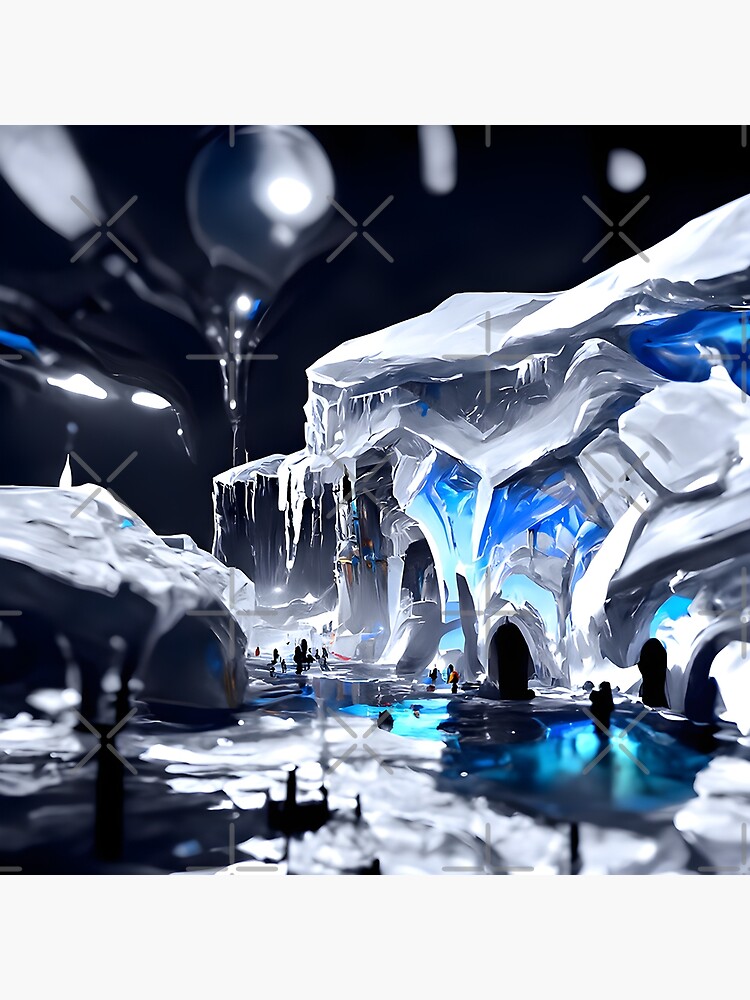 "Frozen Ice World #2 | AI generated art" Photographic Print for Sale by ...