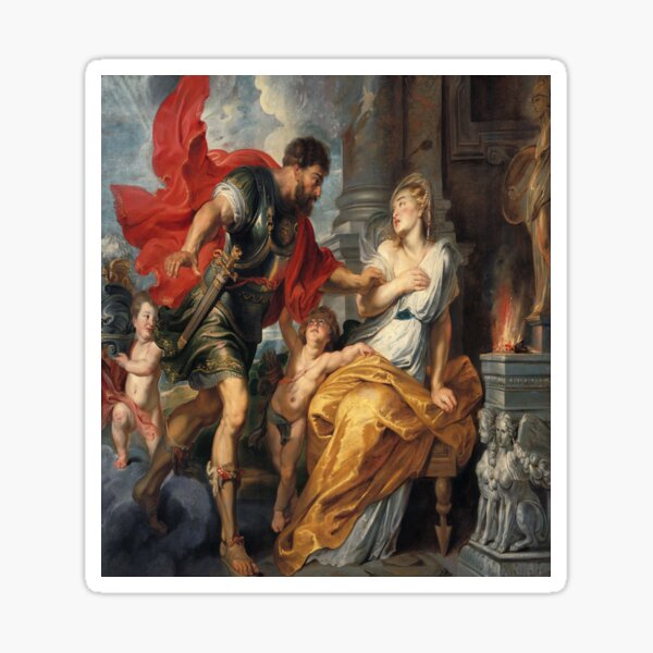 "Mars and Rhea Silvia-Peter Paul Rubens" Sticker for Sale by LexBauer ...