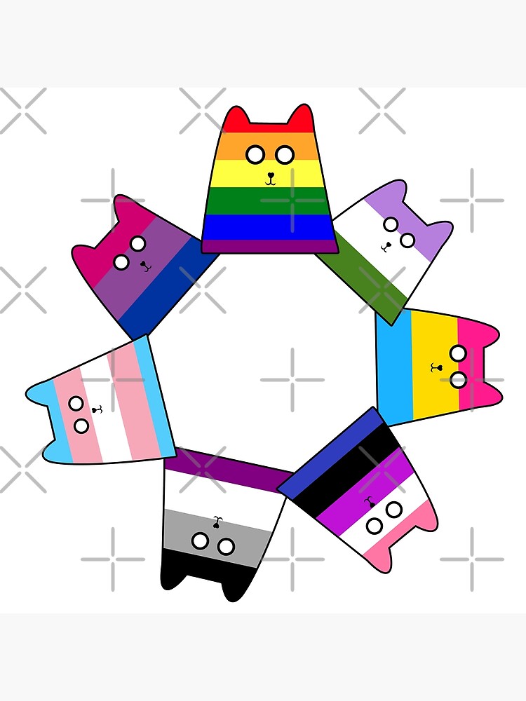 " LGBT cat, pride " Poster for Sale by Kavindo | Redbubble