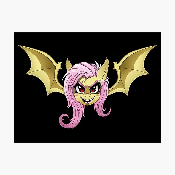 "Evil (?) Flutterbat" Photographic Print for Sale by Miqwib | Redbubble
