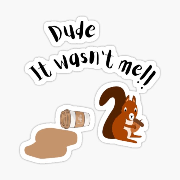 "Funny Squirrel Quotes Squirrel Lover Cute Squirrel " Sticker for Sale ...