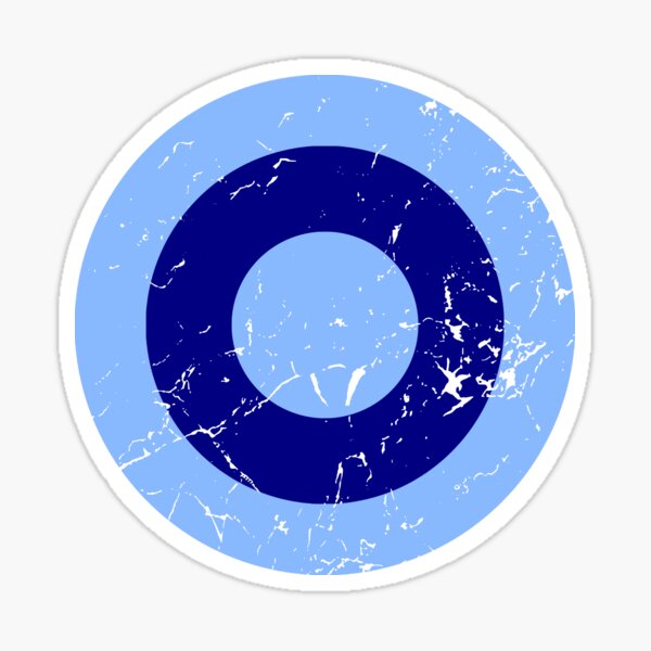 "Vintage Sky Blue and Navy Roundel (Opt.2/2)" Sticker for Sale by Irish ...
