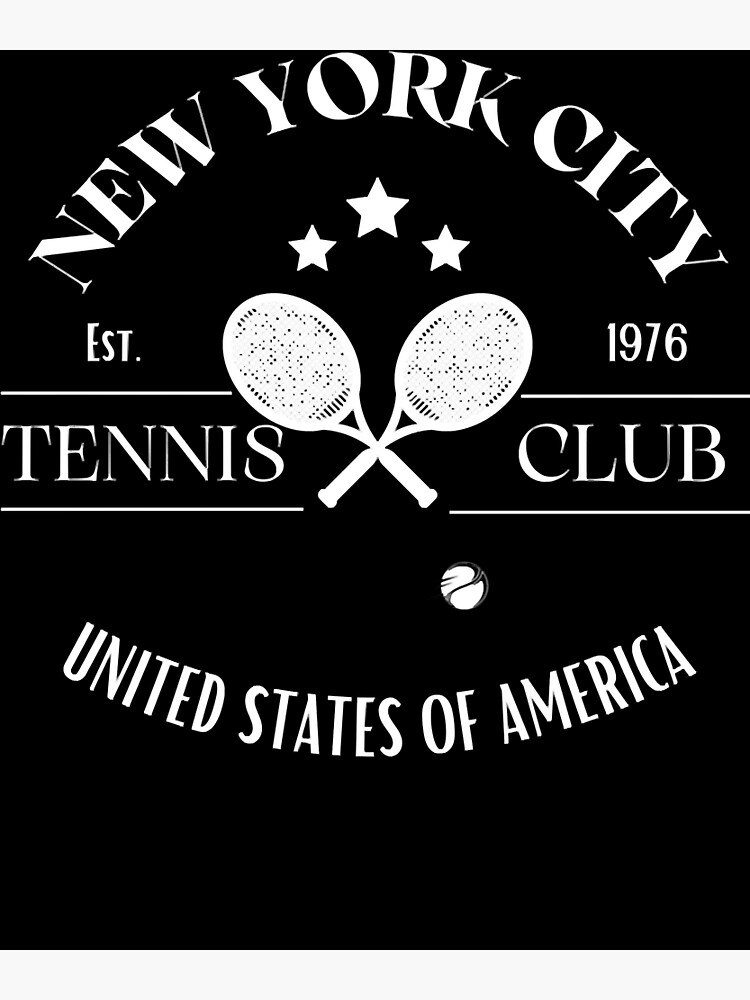 "Tennis Club New York City Retro Logo " Poster for Sale by ...