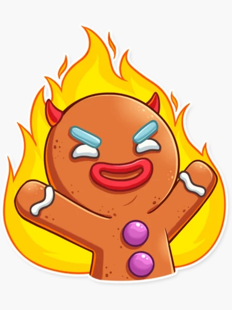 " Shrek Gingy " Sticker for Sale by lownashop | Redbubble