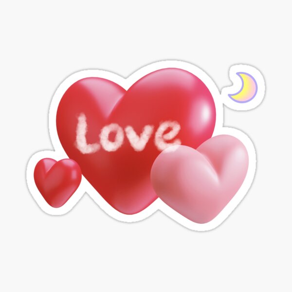 "Heart pic heart emoji, pink dil" Sticker for Sale by sanyogita3 ...