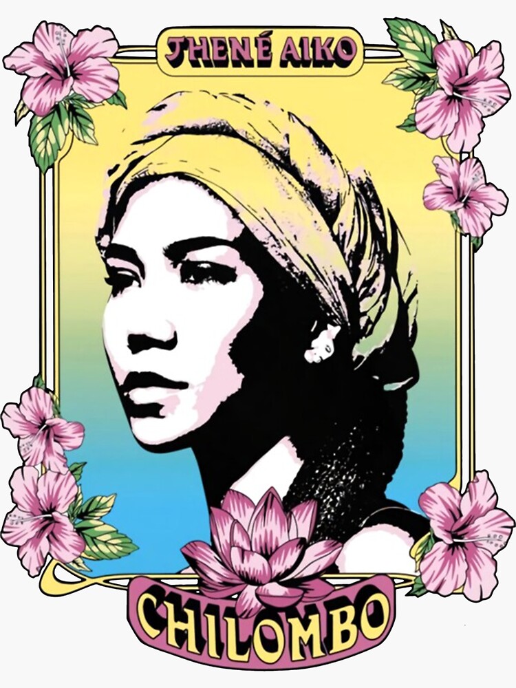 "Jhene aiko chilombo signed litho" Sticker for Sale by kishamodeste ...