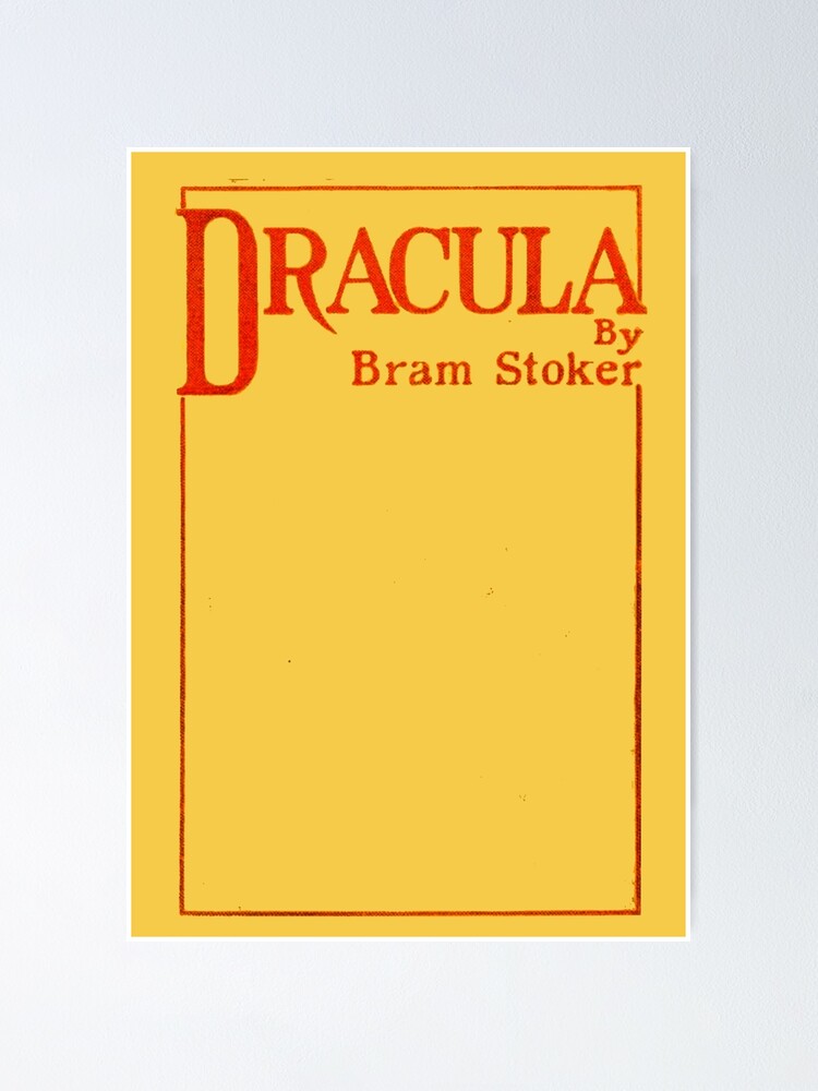 "HIGH RESOLUTION Dracula Bram Stoker Vintage Book Cover" Poster for ...