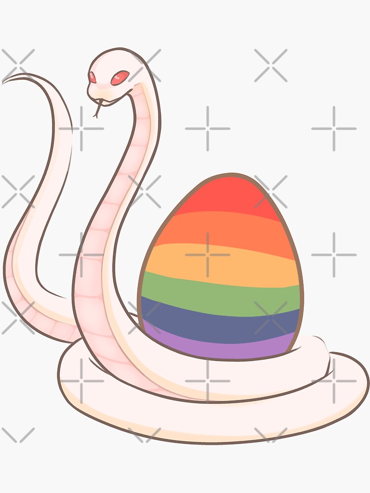 "LGBTQ+ pride snake" Sticker for Sale by Niva-lis | Redbubble