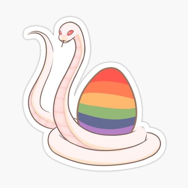 "LGBTQ+ pride snake" Sticker for Sale by Niva-lis | Redbubble