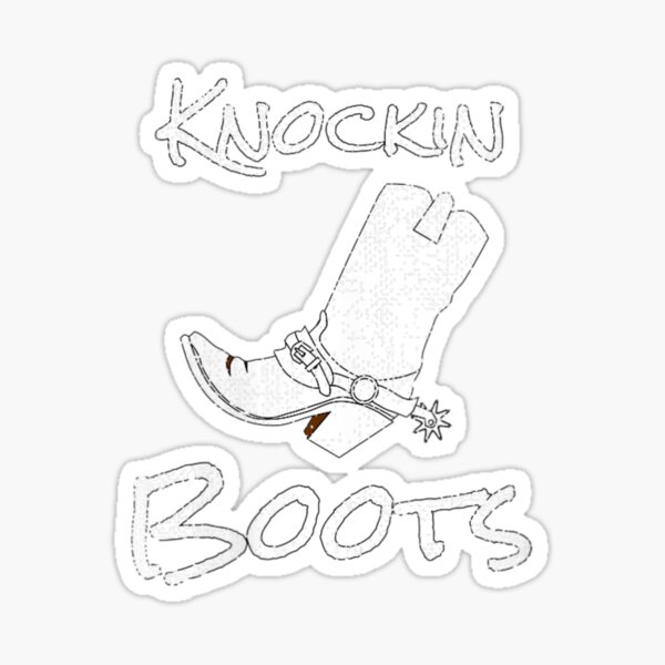 "Womens Distressed Knockin Boots V-Neck" Sticker for Sale by NagatoShin ...