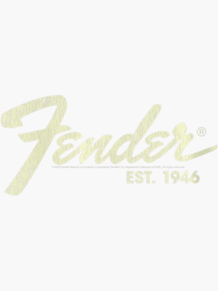 "Womens Fender Classic Fender Est. 1946 V-Neck" Sticker for Sale by ...