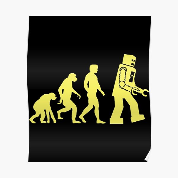 "Sheldon Robot Evolution Essential " Poster for Sale by mcdunnburryv ...