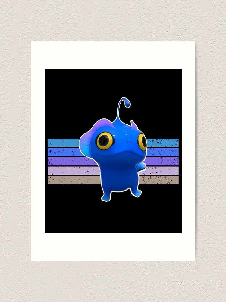 "Cute Blue Ocean Sea Beast - Kawaii Sea Creature 2022" Art Print for ...