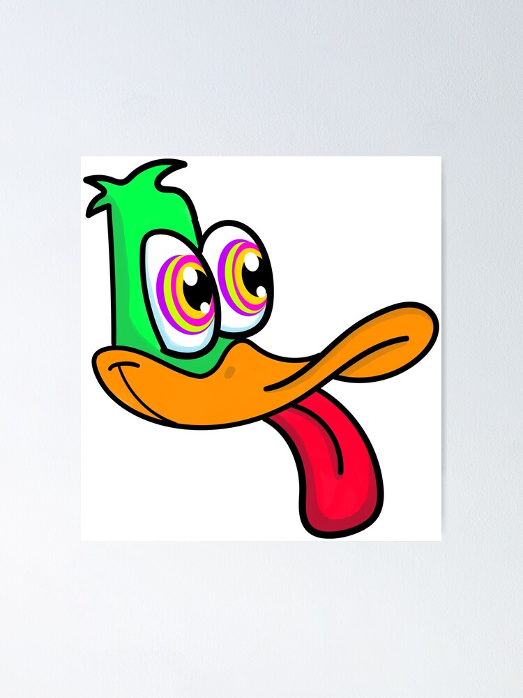 "Trippy Duck" Poster by freddyblast | Redbubble