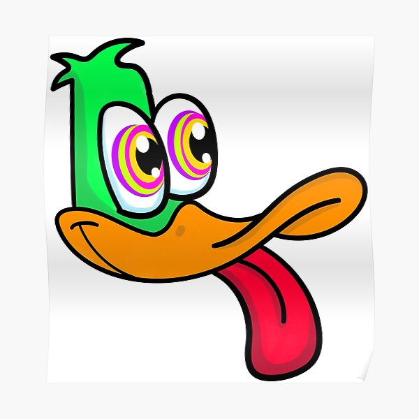 "Trippy Duck" Poster by freddyblast | Redbubble