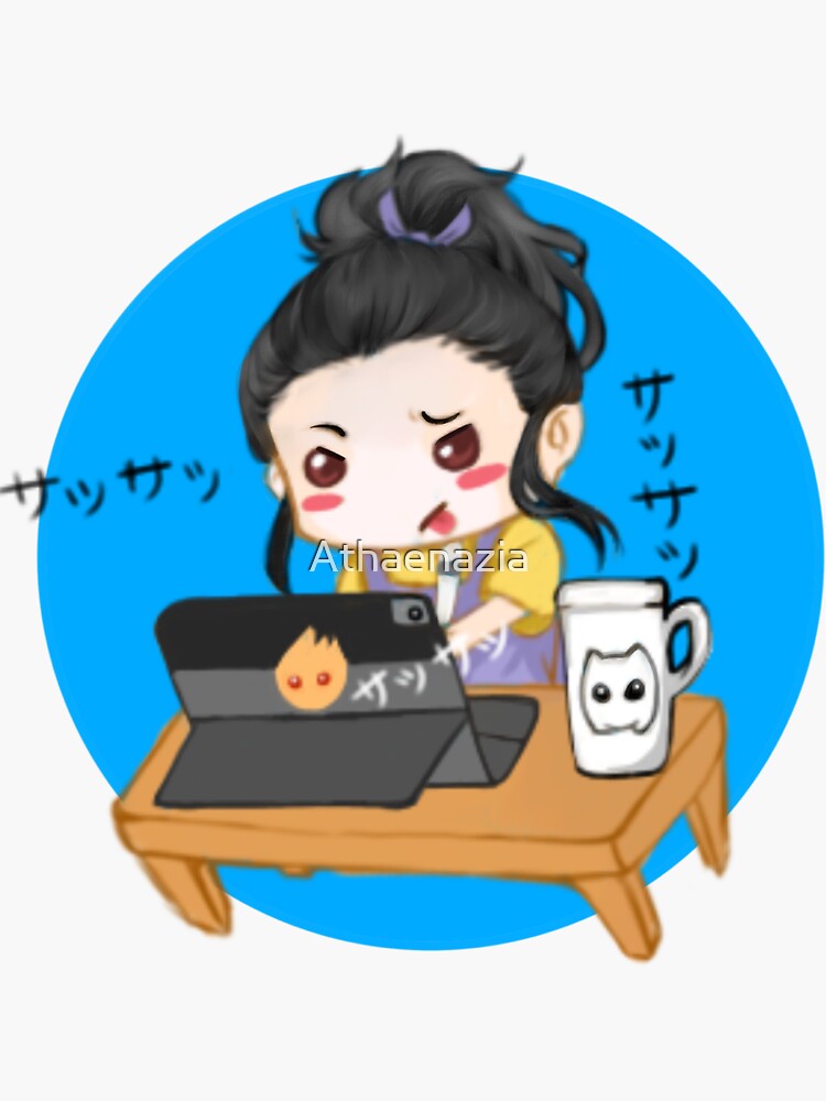 "WorkaHolic" Sticker for Sale by Athaenazia | Redbubble