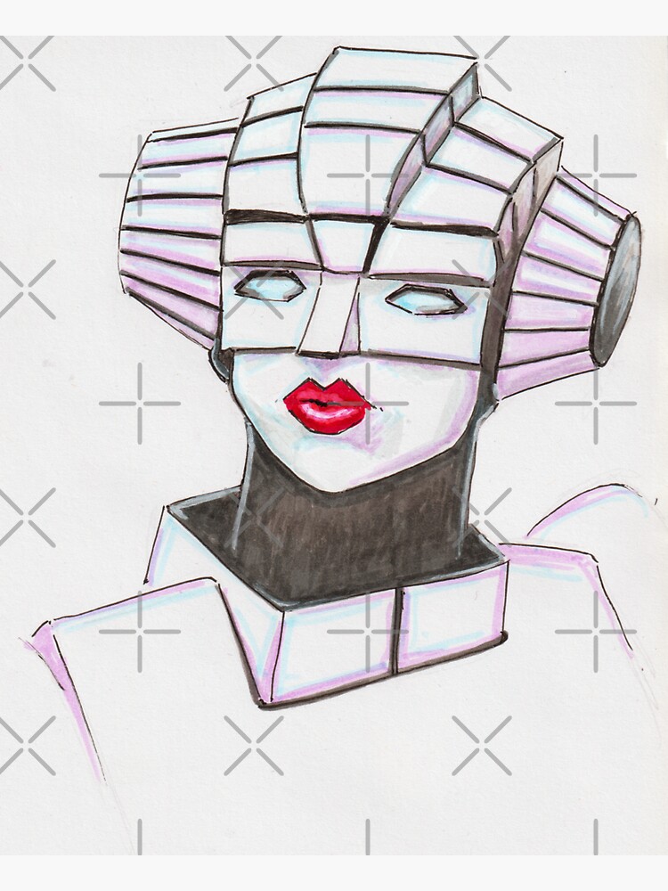 "Arcee from the Cybertronic Spree" Sticker for Sale by Discodave75 ...