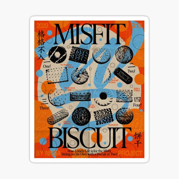 "Misfit Biscuit - Wasia Project" Sticker for Sale by phrawgcraft ...