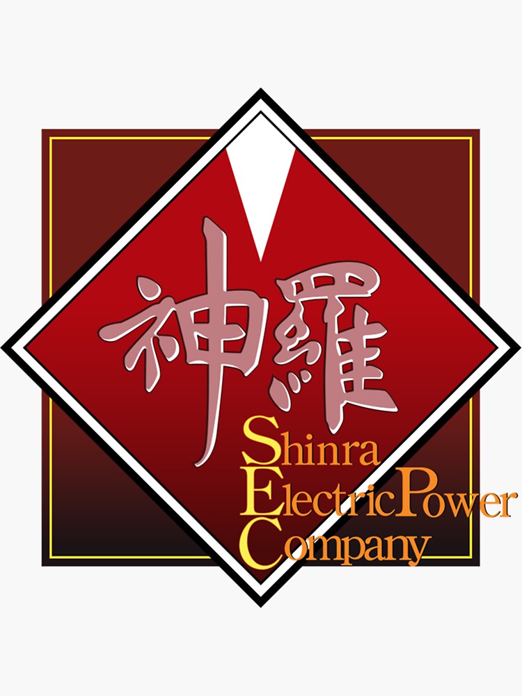 "Final Fantasy Shinra Electric Power Company E" Sticker for Sale by ...