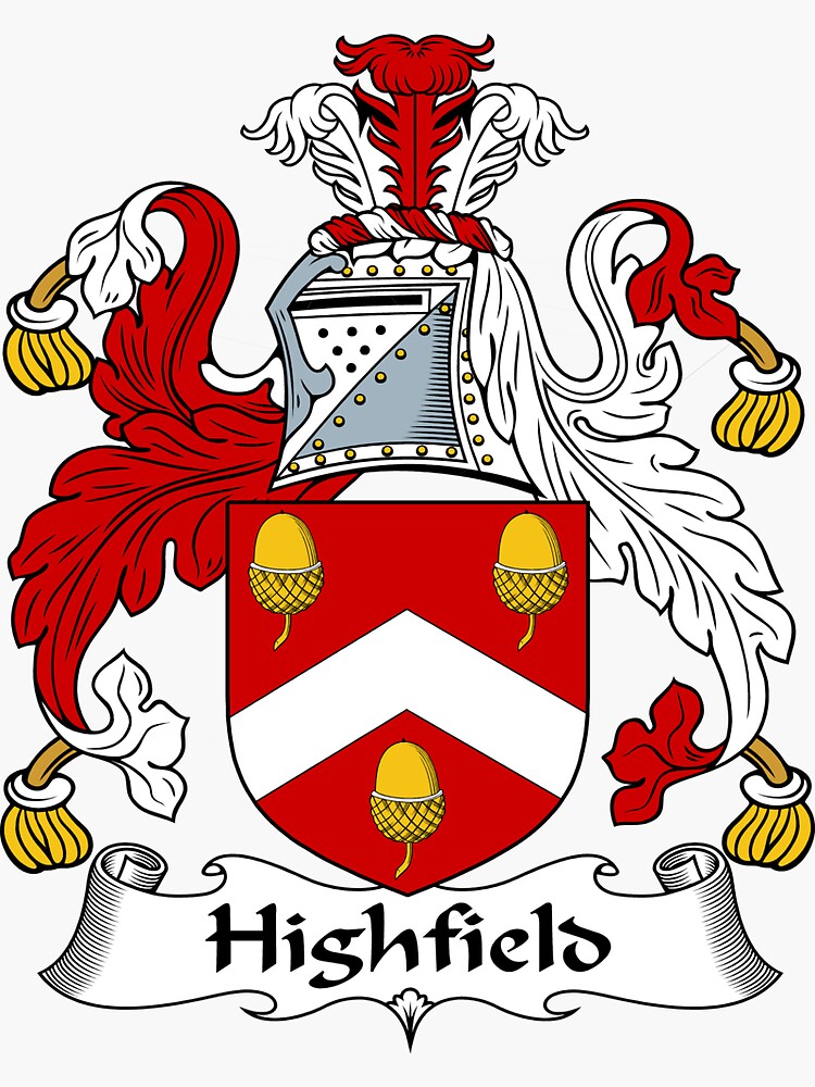 "Highfield" Sticker for Sale by HaroldHeraldry | Redbubble