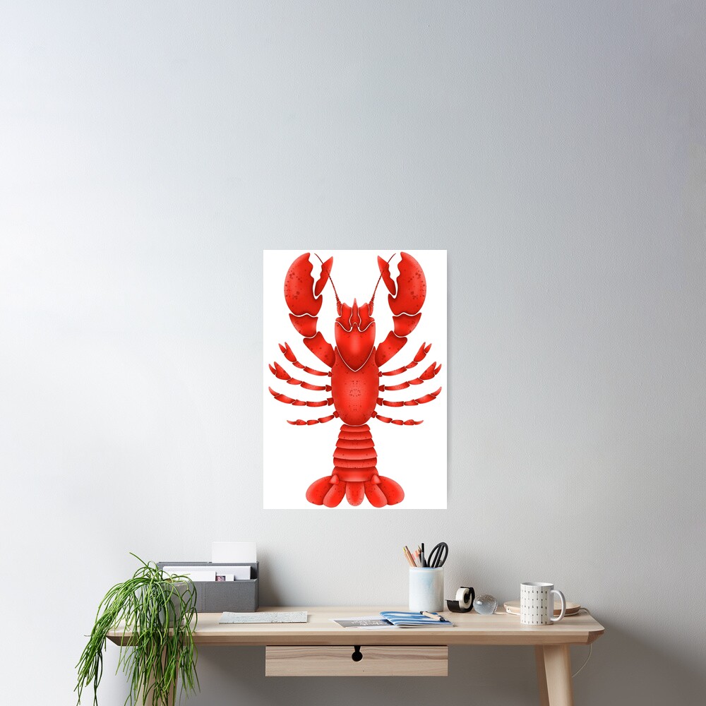 "Crayfish red and bright. Celebrate Kräftskiva!" Poster for Sale by ...