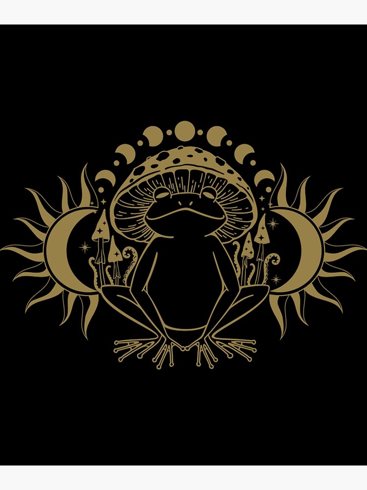 "Goblincore Aesthetic Fairycore Frog Cottagecore Mushroom Essential ...
