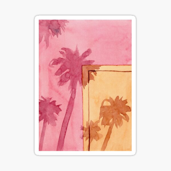 "Palm Tree Shadows" Sticker for Sale by patti2905 | Redbubble