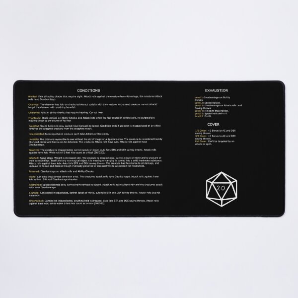 "Dnd Desk Mat" Mouse Pad for Sale by NotCthulhu | Redbubble