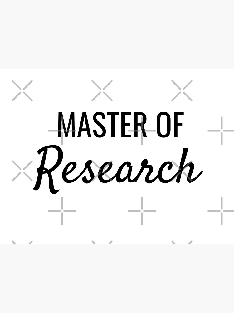"University Master Of Research" Poster for Sale by SarahJisri | Redbubble