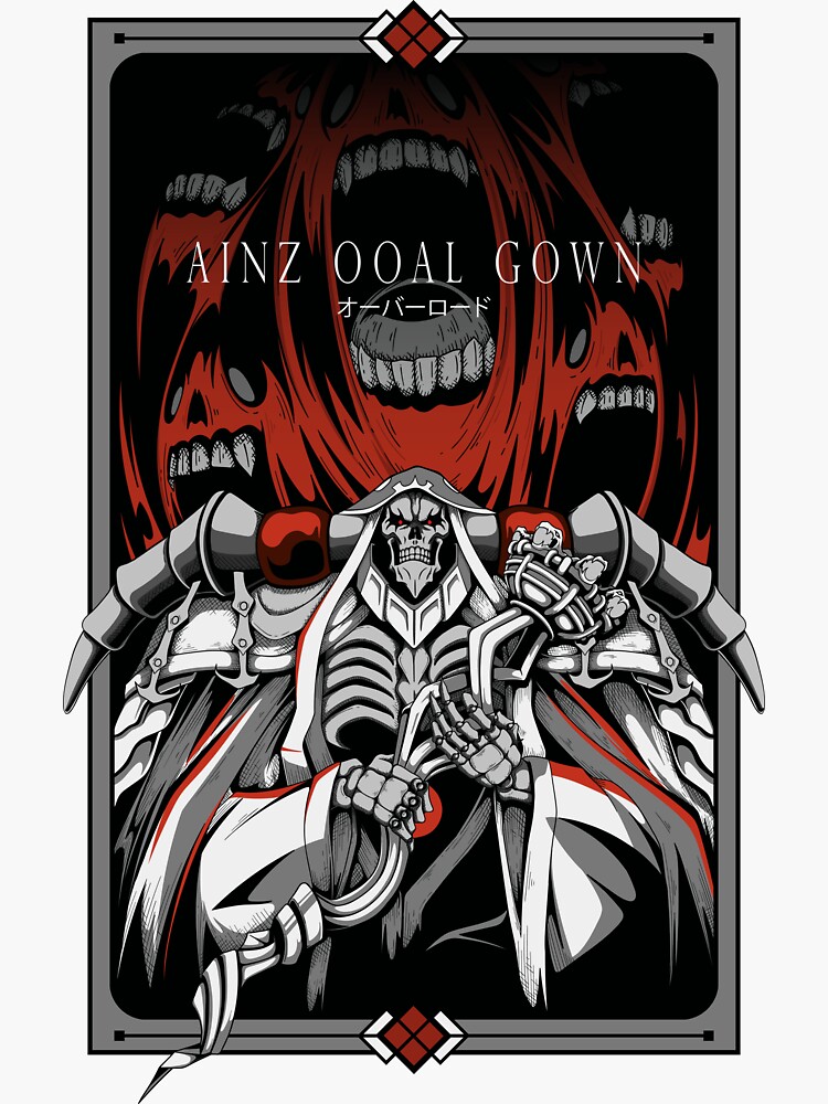 "Overlord - Ainz Goal Gown" Sticker for Sale by witrasno | Redbubble