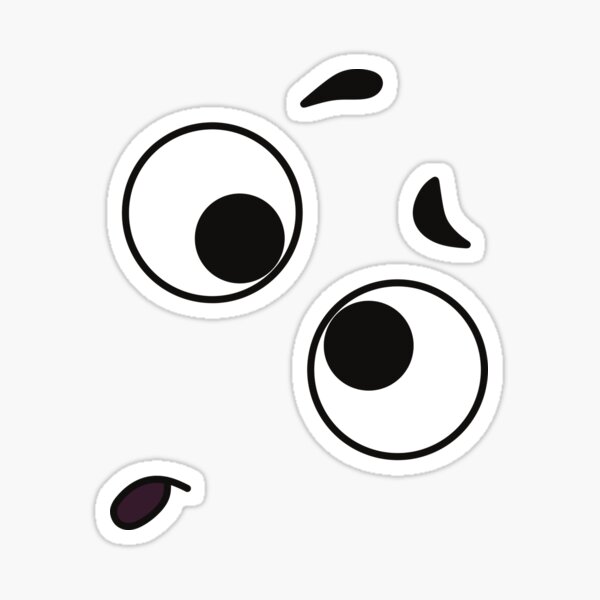 "My Shocked Face" Sticker for Sale by JMWCD | Redbubble
