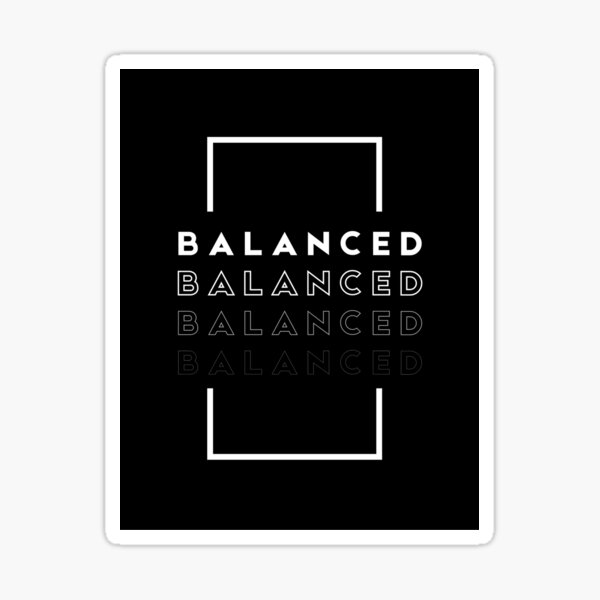 "BalanceD" Sticker for Sale by unlabeled-merch | Redbubble