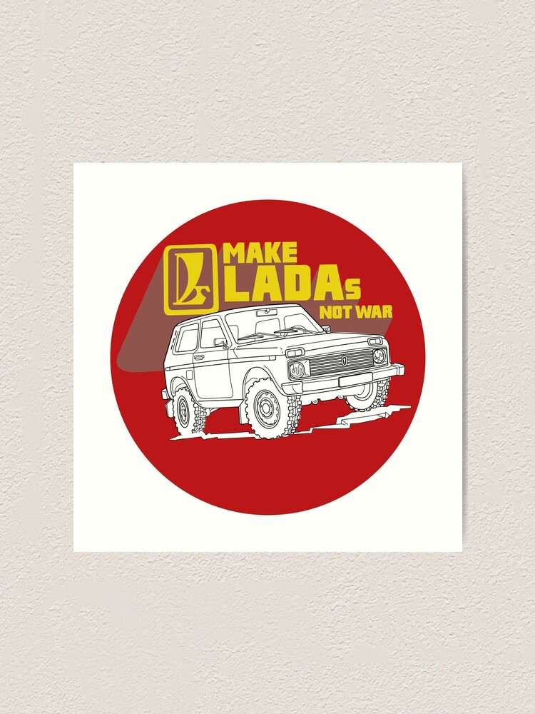 "Make Ladas Not War anti-war sticker based on a classic decal of the ...