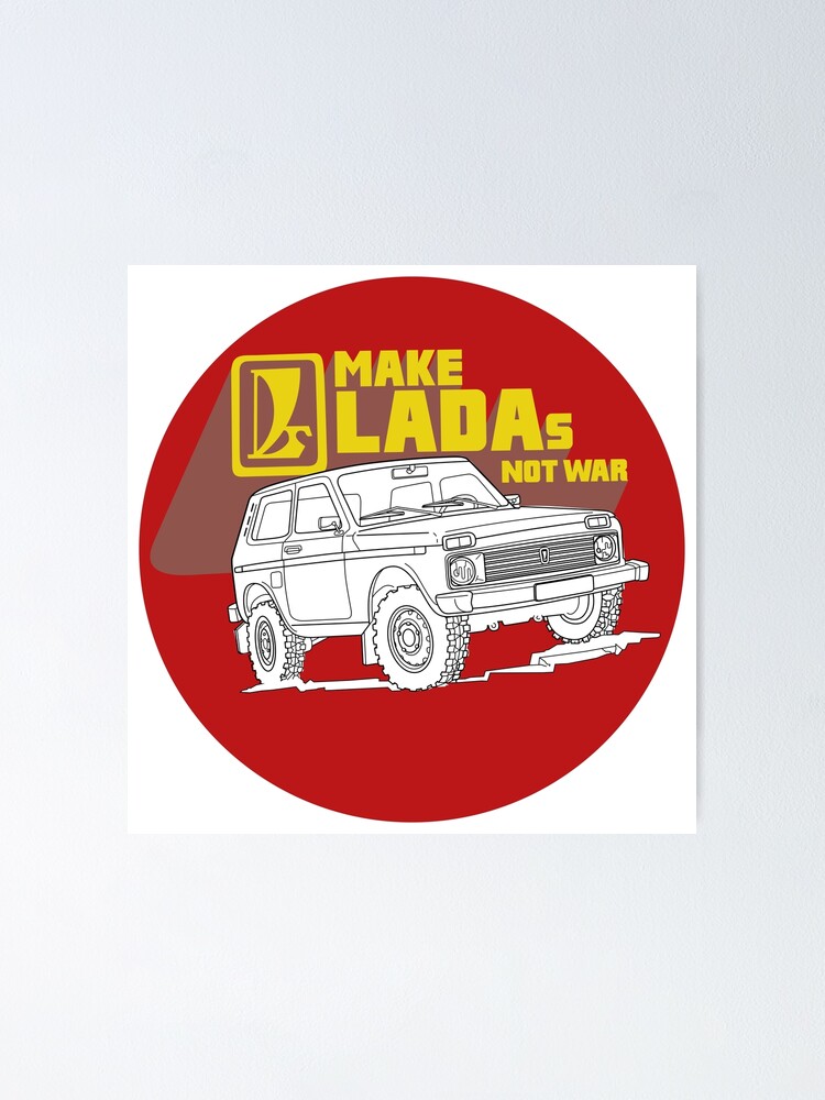 "Make Ladas Not War anti-war sticker based on a classic decal of the ...