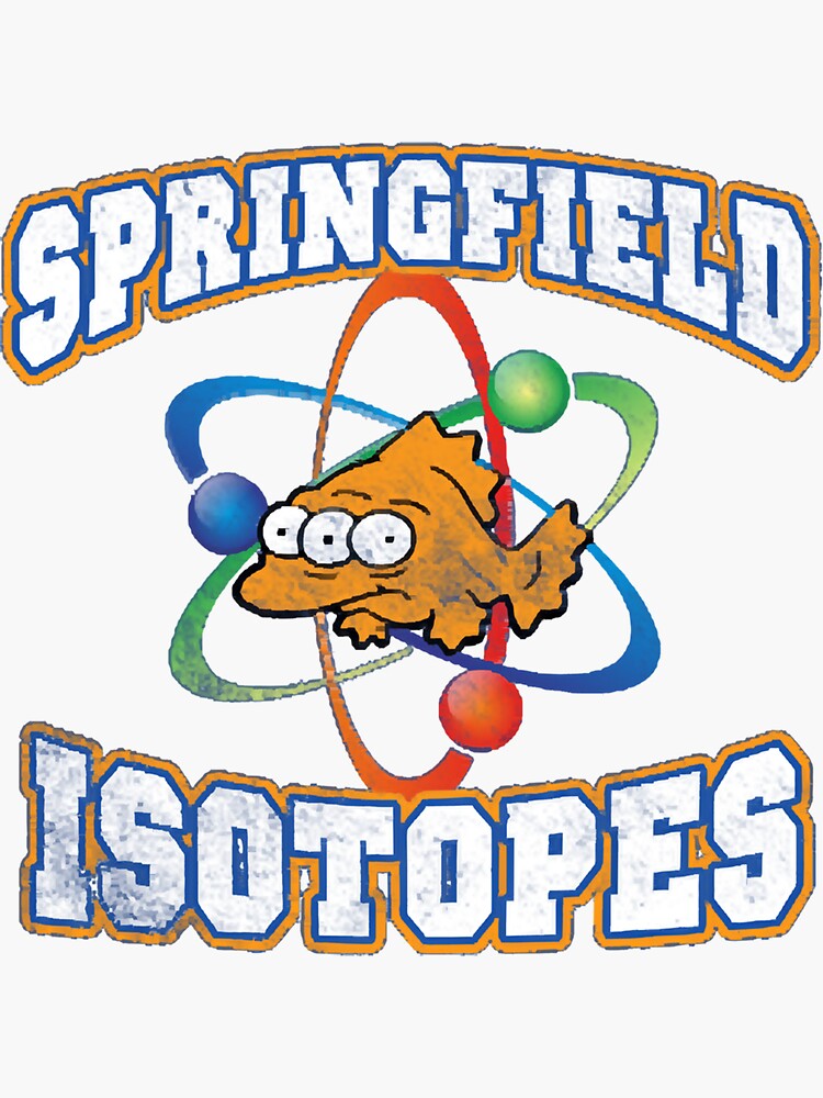 "Isotopes, distressed" Sticker for Sale by NinaSneller | Redbubble