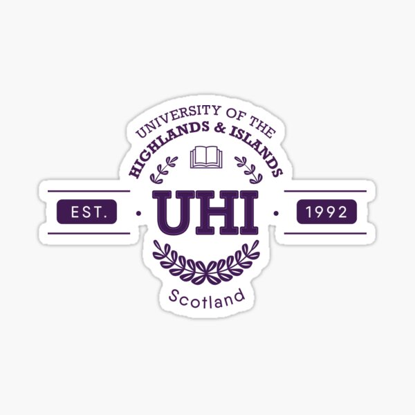 "University of the Highlands and Islands (UHI)" Sticker for Sale by ...