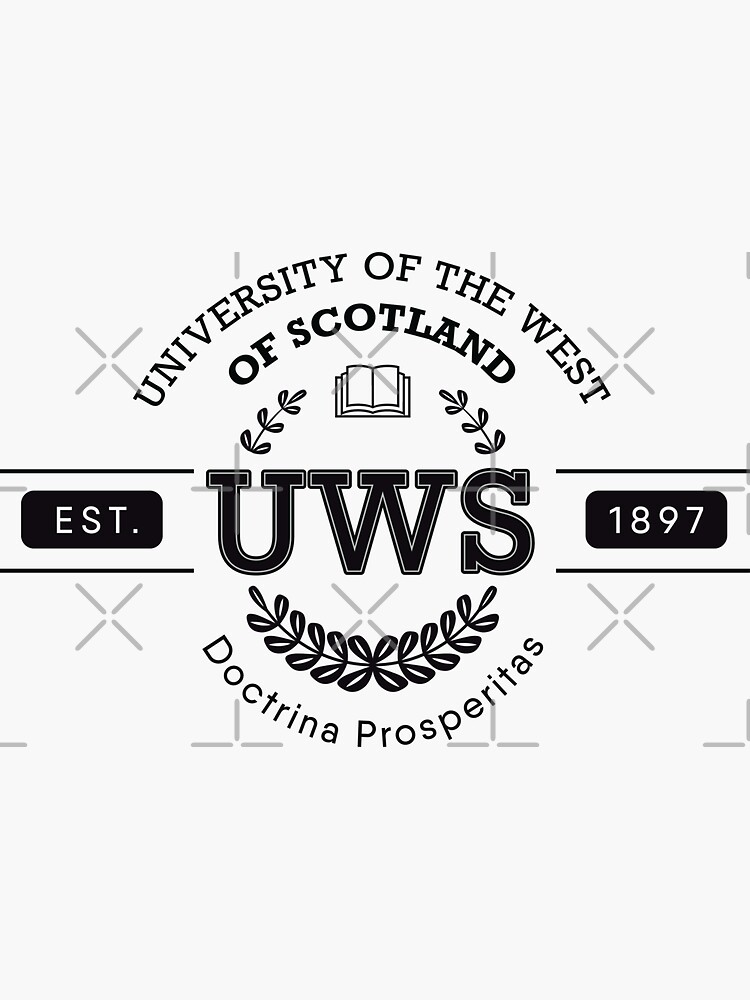 "University of the West of Scotland (UWS)" Sticker for Sale by artadon ...