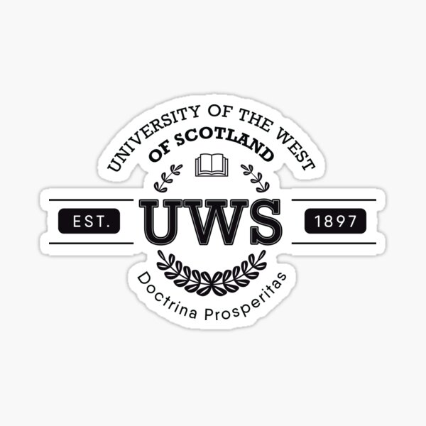 "University of the West of Scotland (UWS)" Sticker for Sale by artadon ...