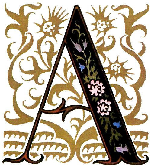 "Illuminated Letter "A" by Kay Nielsen" Poster by LilithDeAnu | Redbubble