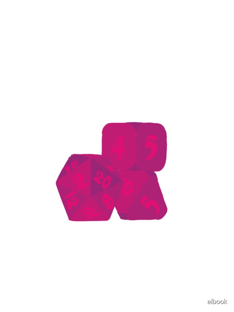 "Pink Die (Dice)" Sticker for Sale by elbook | Redbubble