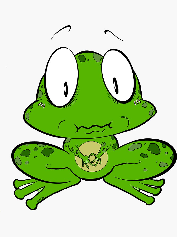 "Tentative Toad" Sticker for Sale by LookItsPineappl | Redbubble