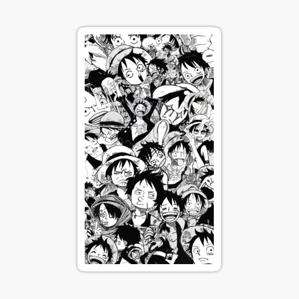 "luffy's face" Sticker for Sale by marielso123 | Redbubble