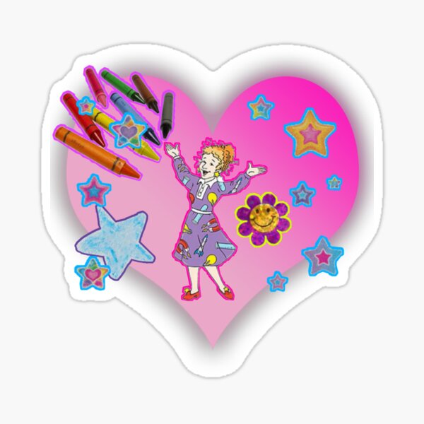 "Y2k aesthetics ms frizzle heart " Sticker for Sale by RobertoCasasola ...